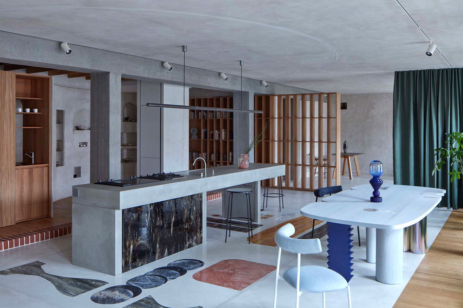 Atelierwohnung in Prag von Tereza Porybná und Objektor Architekti ...